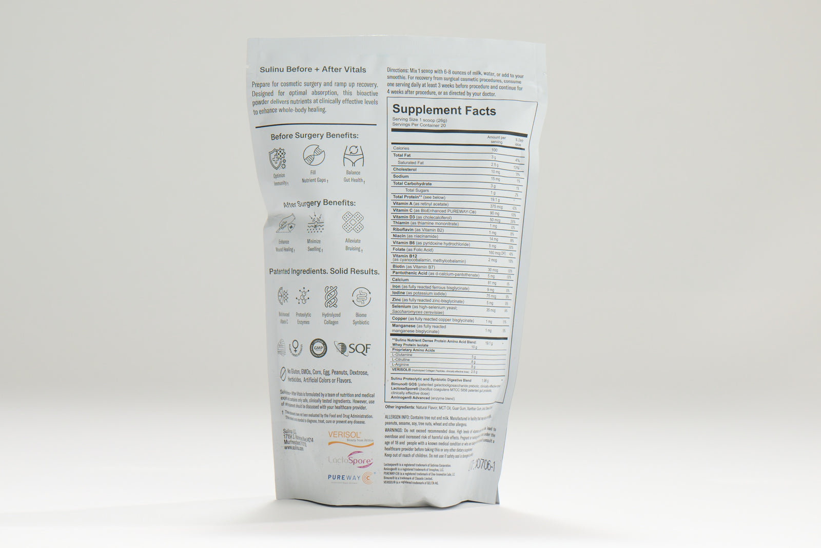 Before + After Vitals - NutriSurgical Vitamin Powder